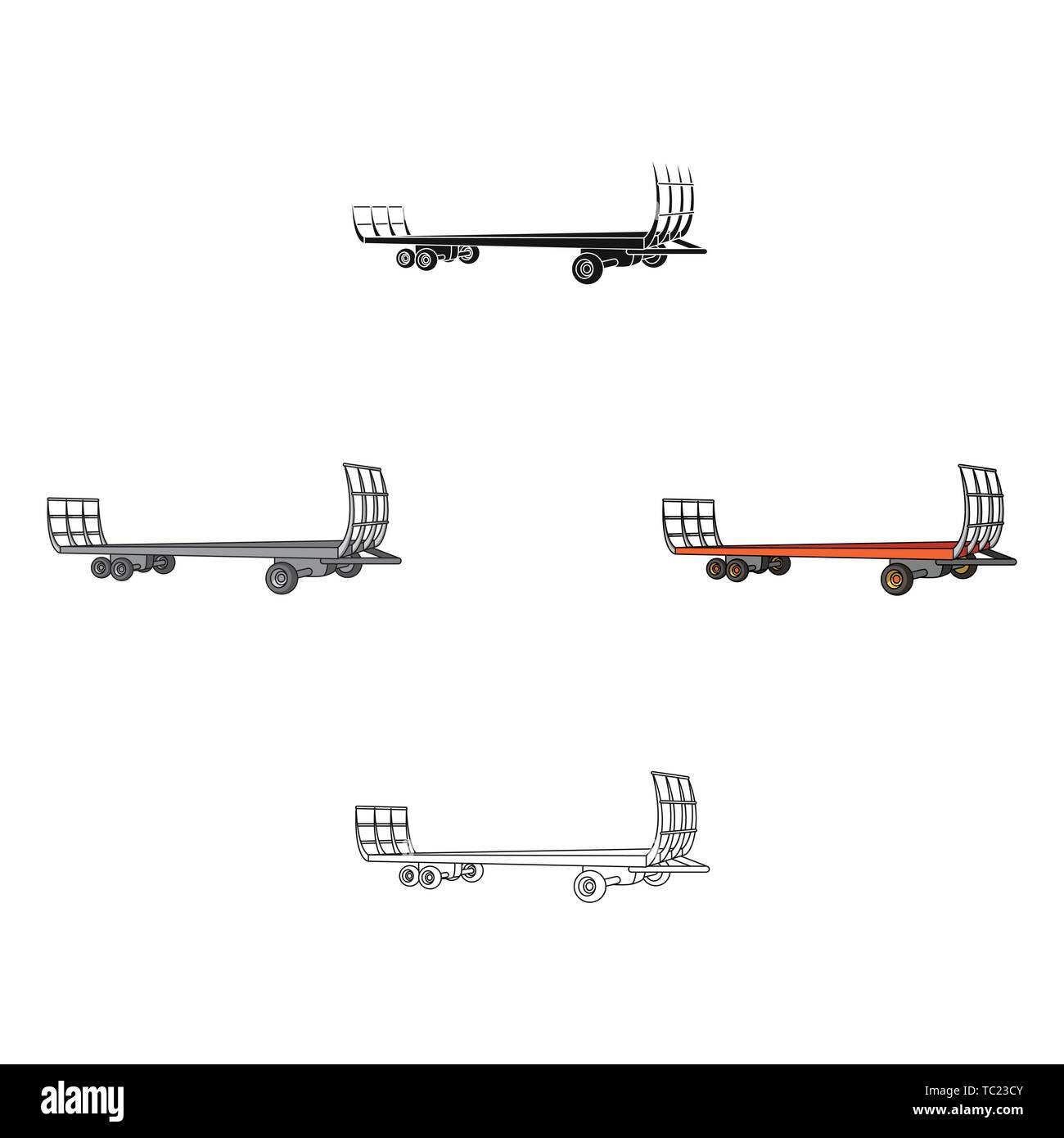 Tractor trolley cartoon hi-res stock photography and images - Alamy