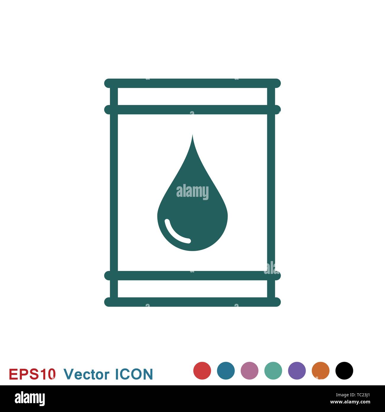 Oil drum container icon logo, vector sign symbol for design Stock ...