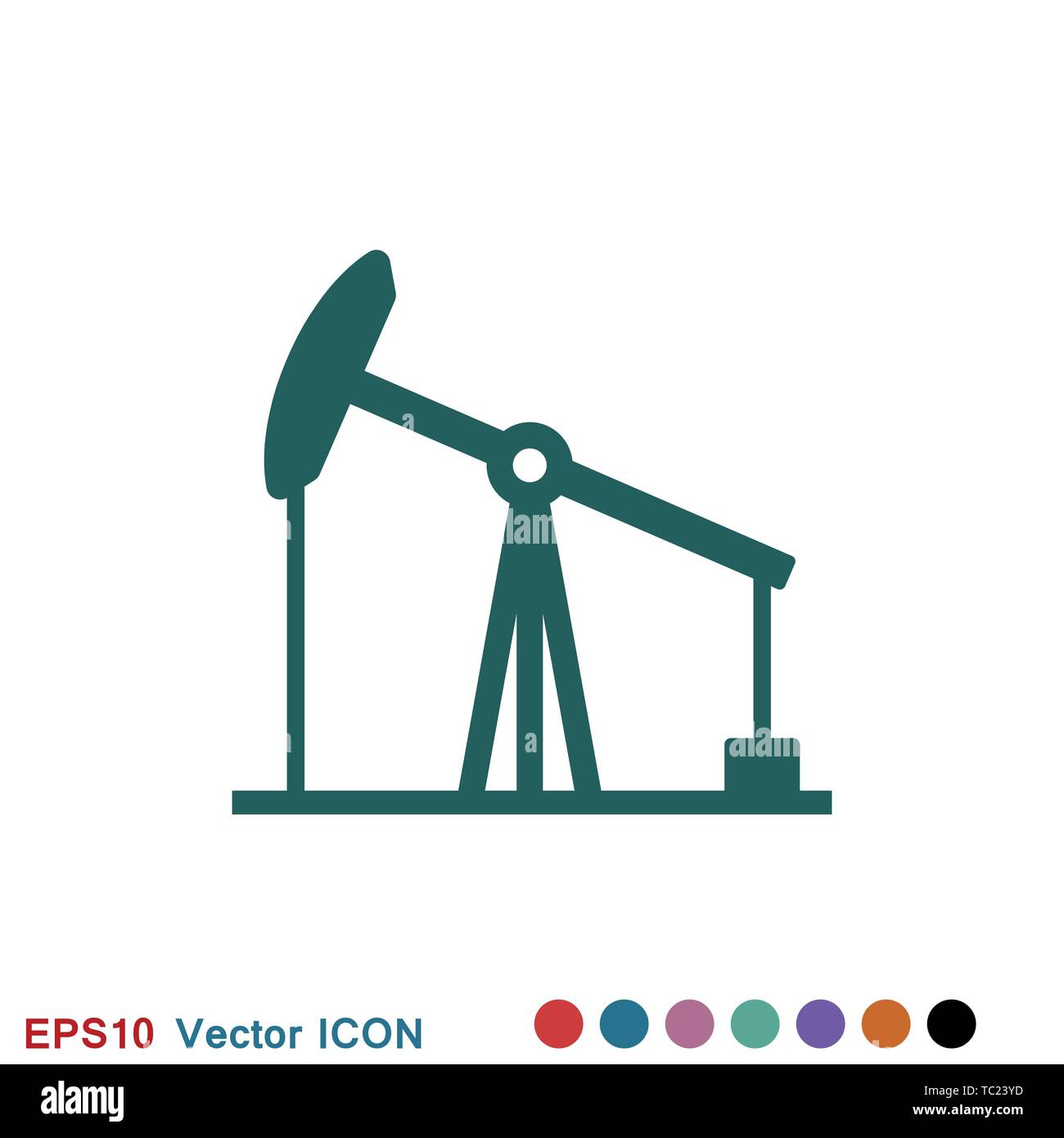 Oil pump icon logo, vector sign symbol for design Stock Vector Image ...