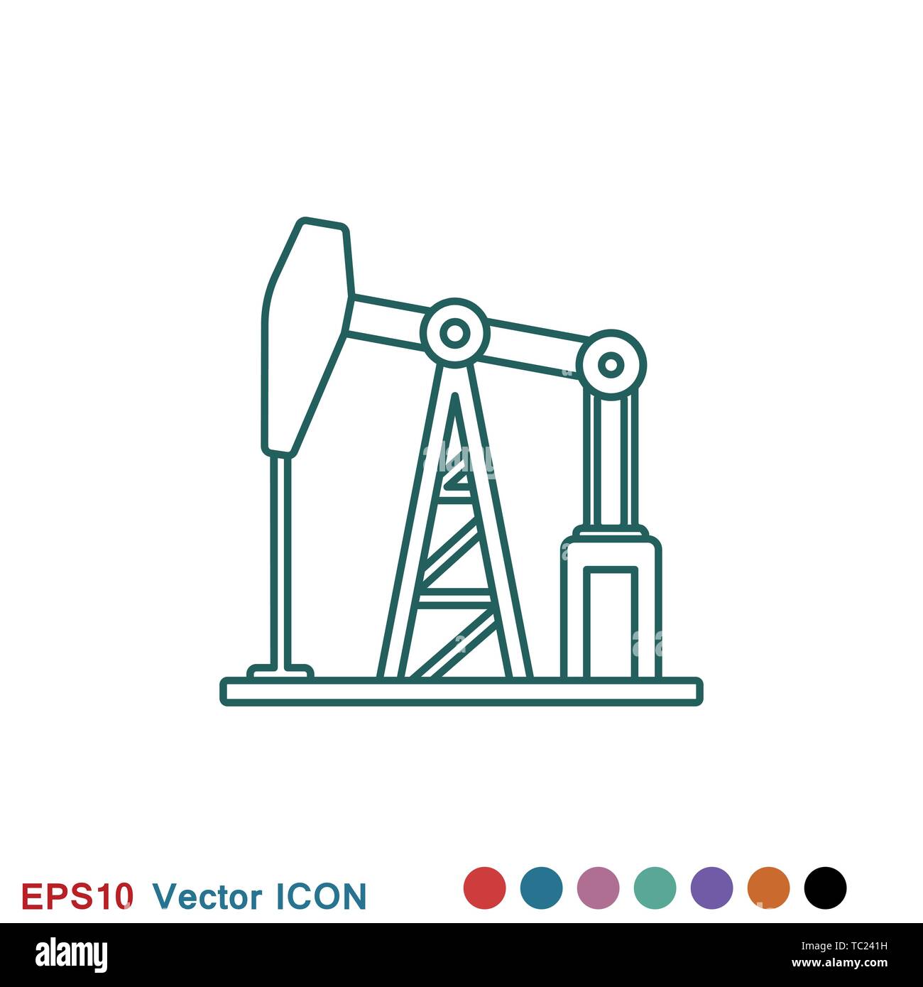 Oil pump icon logo, vector sign symbol for design Stock Vector Image ...