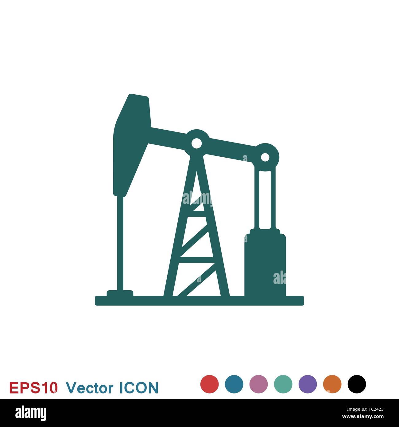 Oil pump icon logo, vector sign symbol for design Stock Vector Image ...