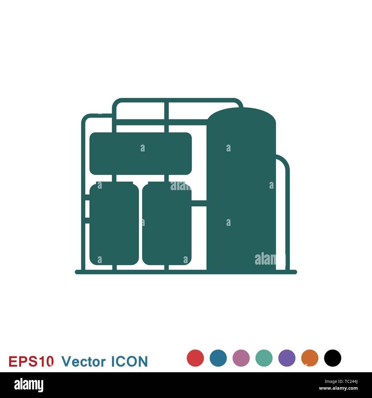 Vertical gas tank Stock Vector Images - Alamy