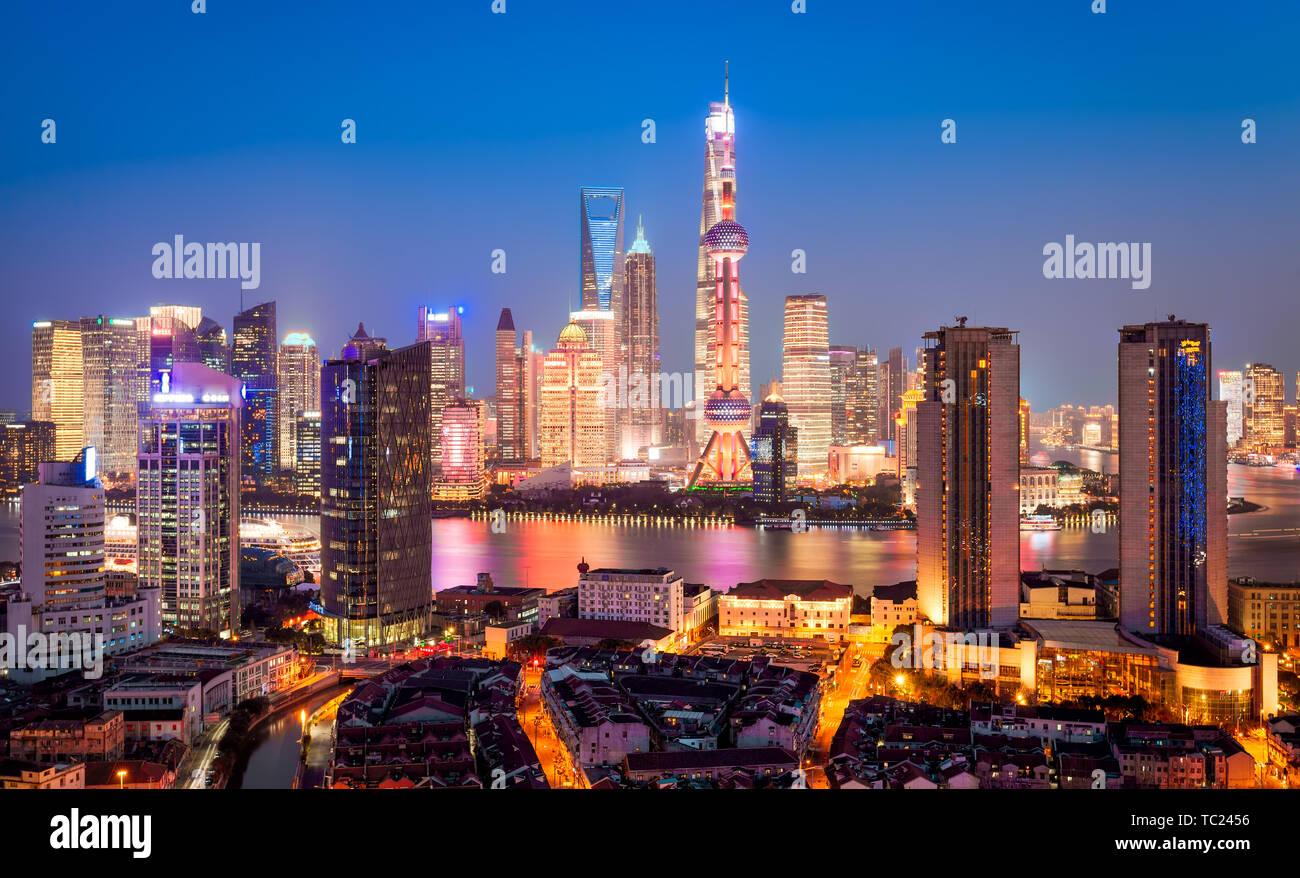 Shanghai City Architecture Scenery Stock Photo - Alamy