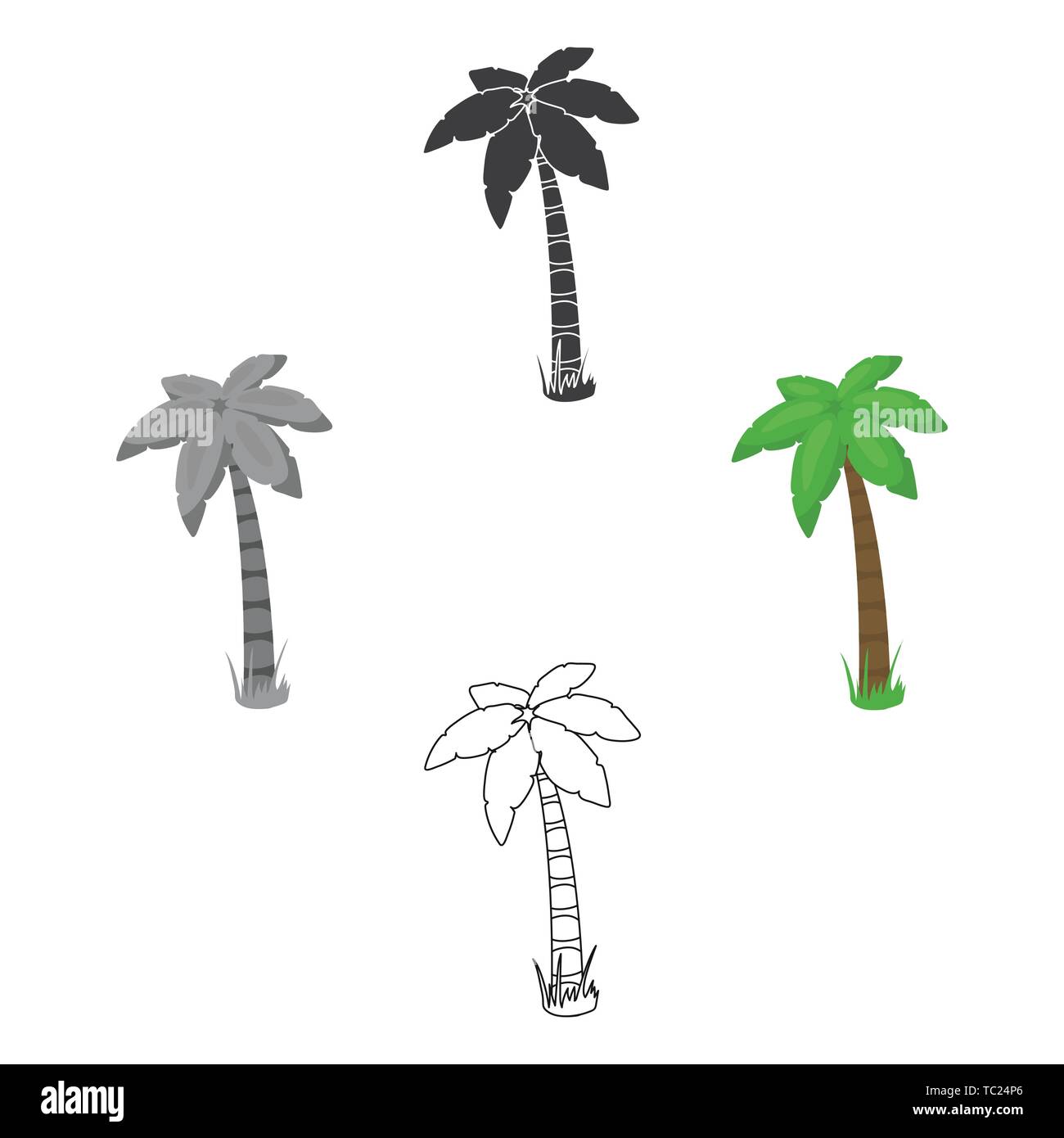 Palm vector illustration icon in cartoon,black design Stock Vector ...