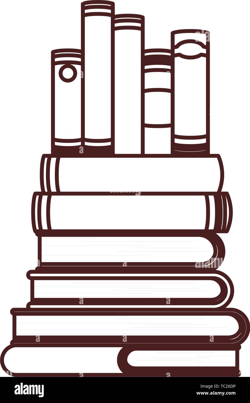 Stack Of Books Silhouette