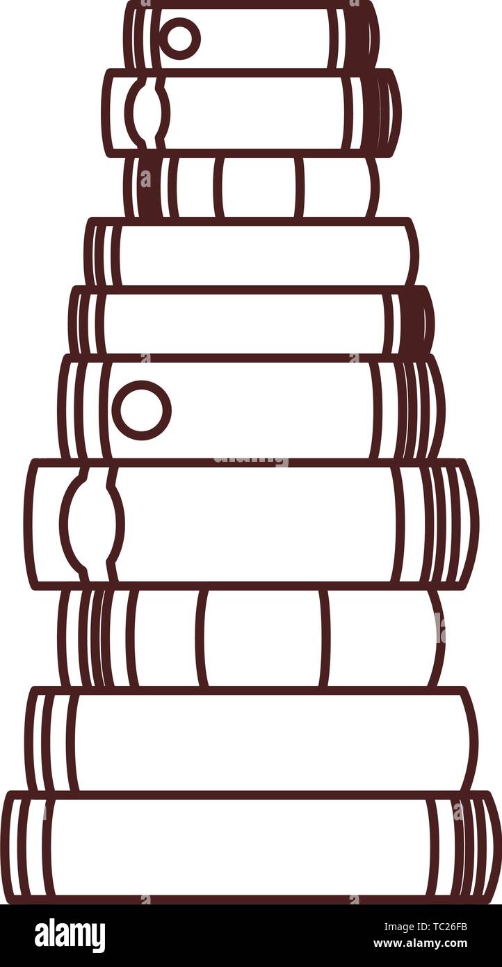 Stack Of Books Silhouette