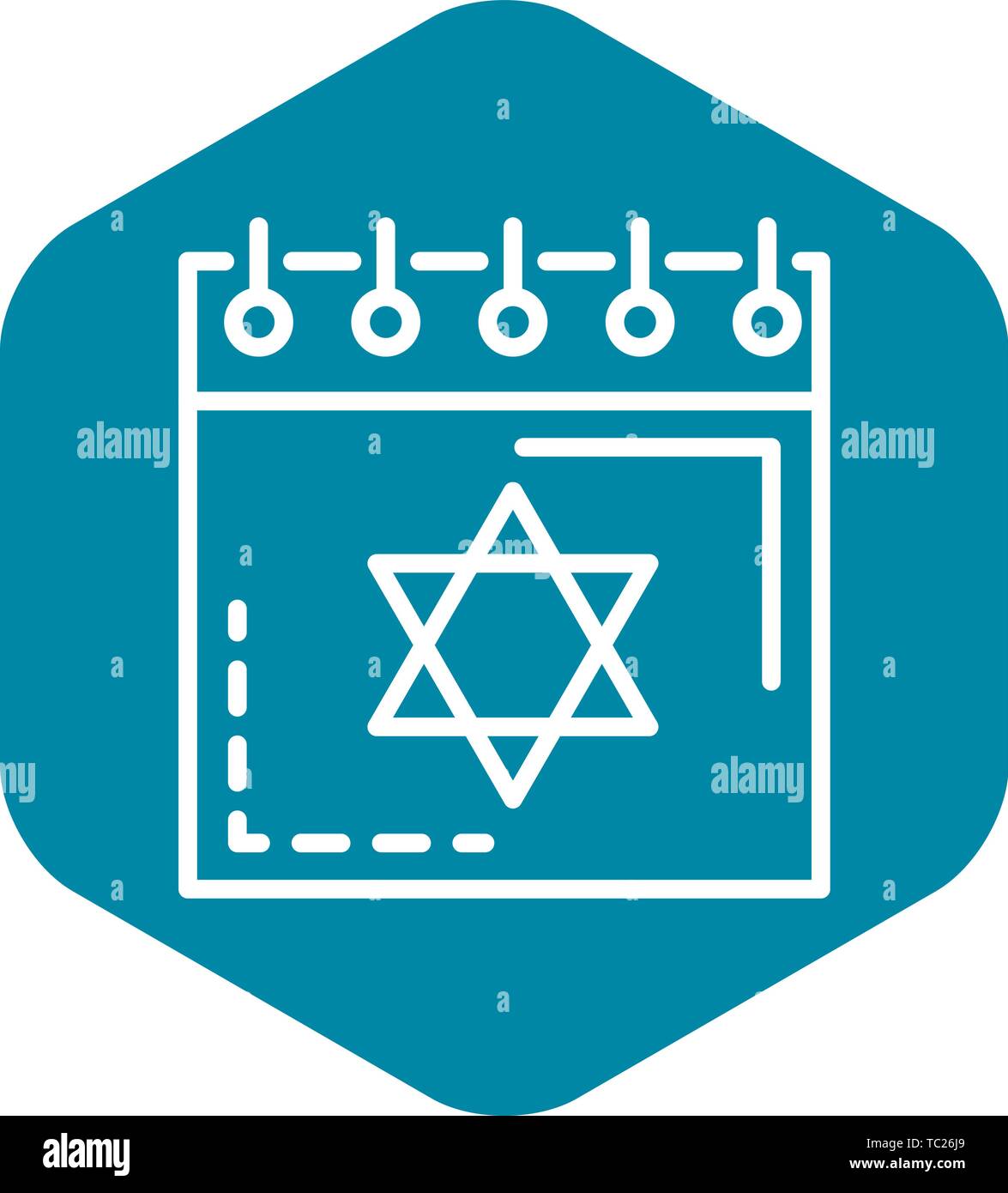 Jewish olive icon outline Stock Vector Images - Alamy