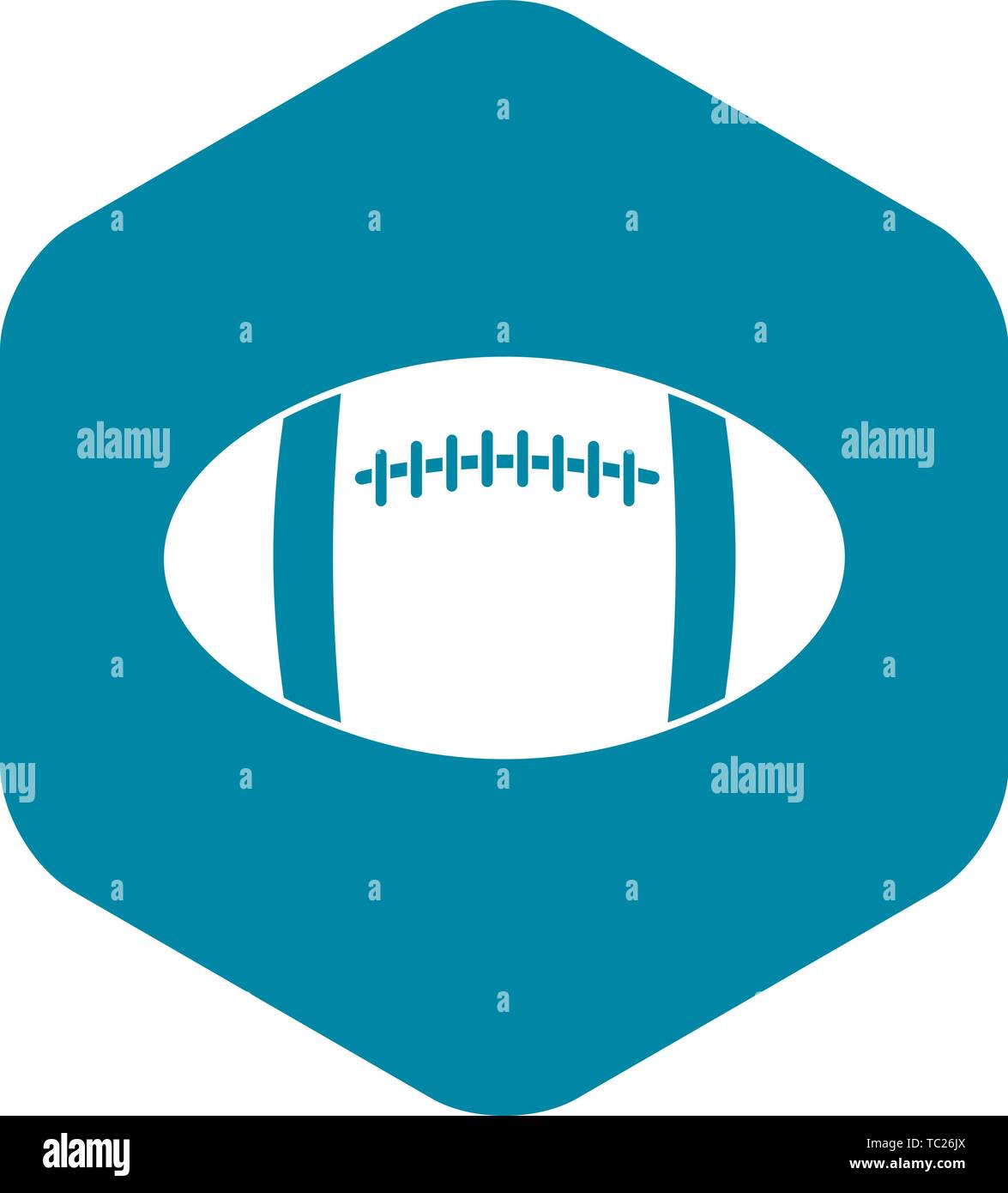 Rugby ball icon, simple style Stock Vector Image & Art - Alamy