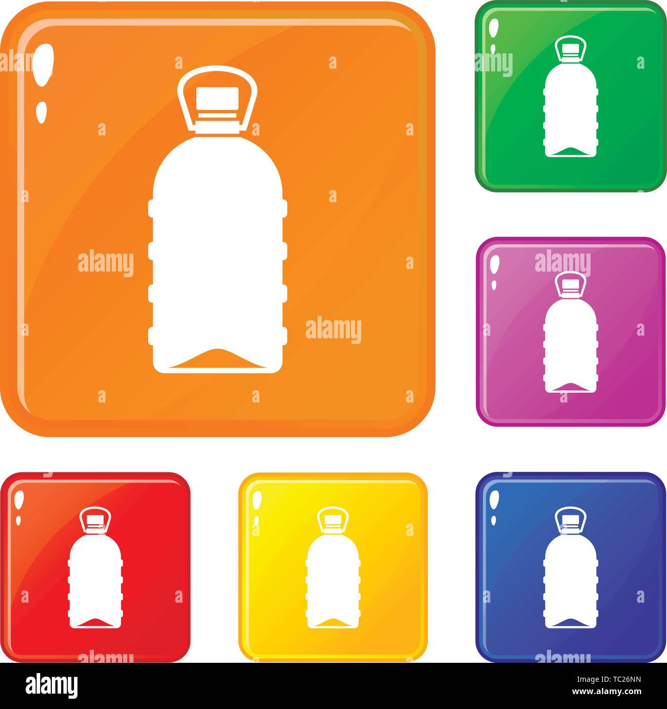 Big bottle icons set vector color Stock Vector Image & Art - Alamy