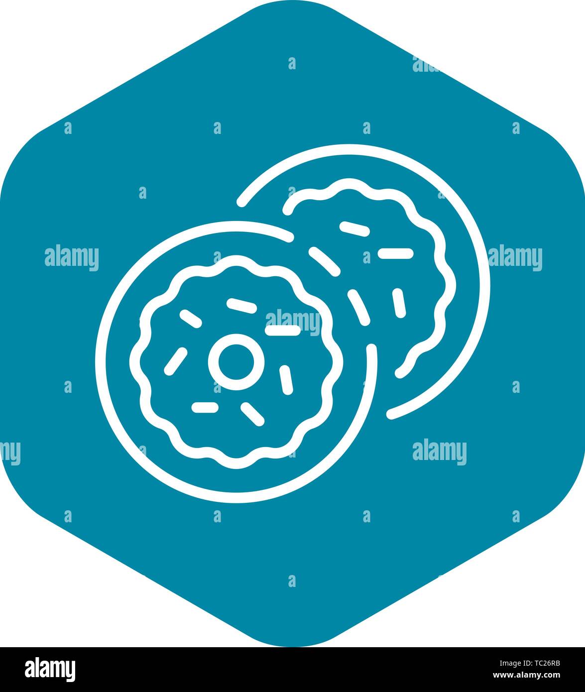 Judaism sweet bakery icon Stock Vector Images - Alamy