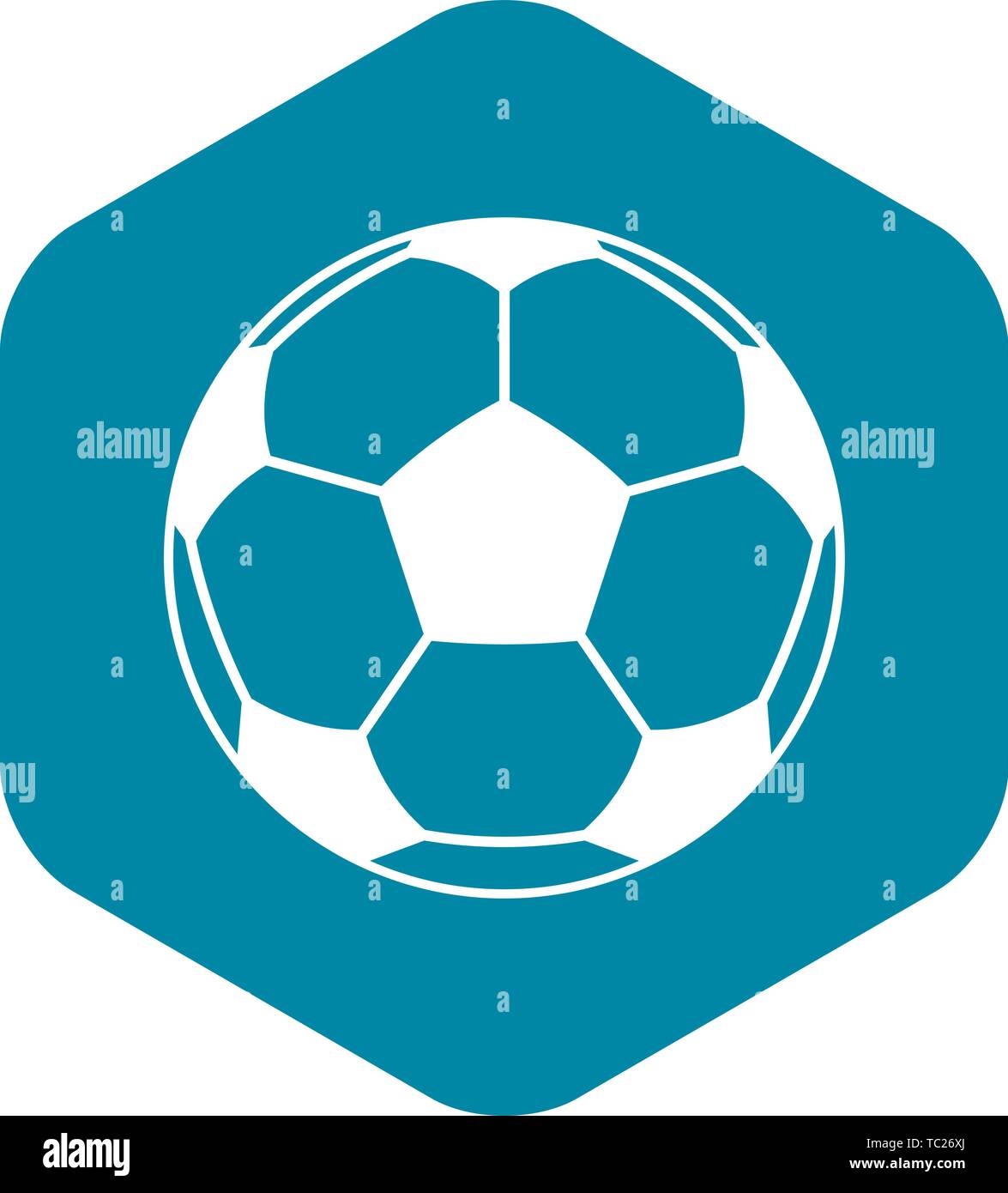 Football or soccer ball icon, simple style Stock Vector Image & Art - Alamy