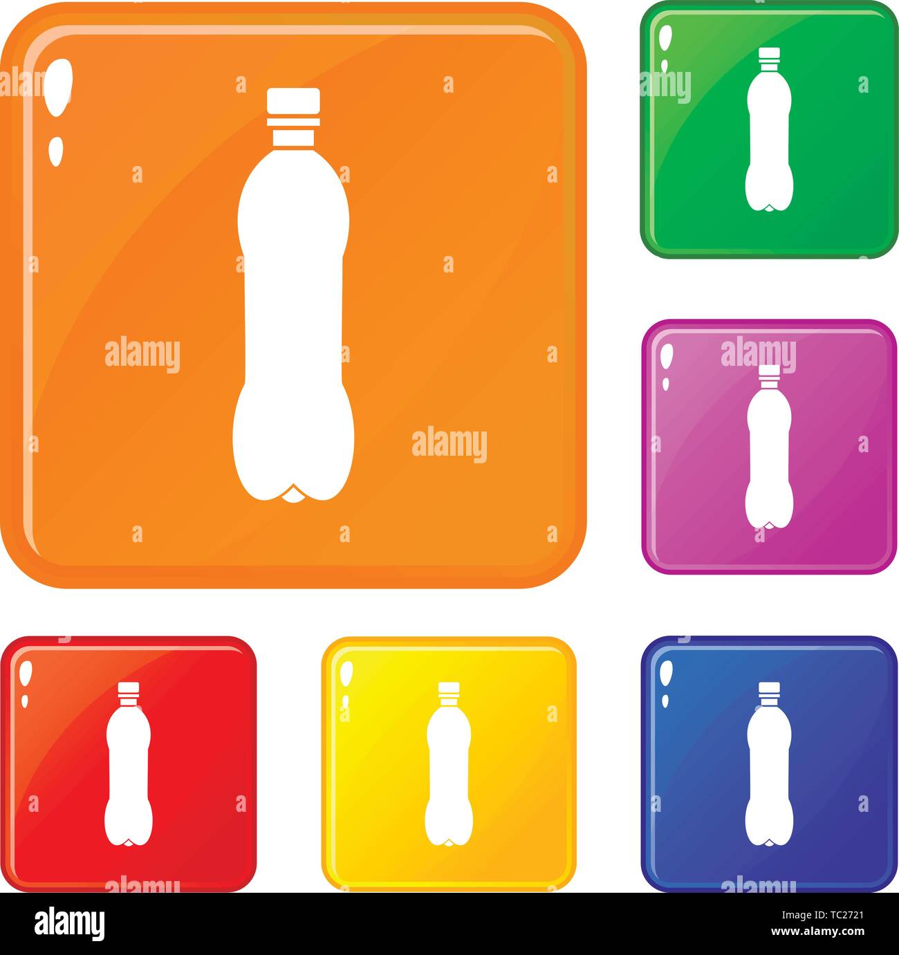 Bottle icons set vector color Stock Vector Image & Art - Alamy