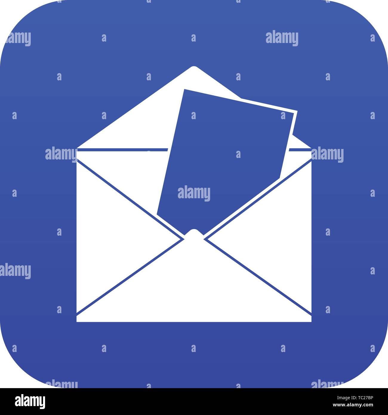 Envelope icon digital blue Stock Vector Image & Art - Alamy