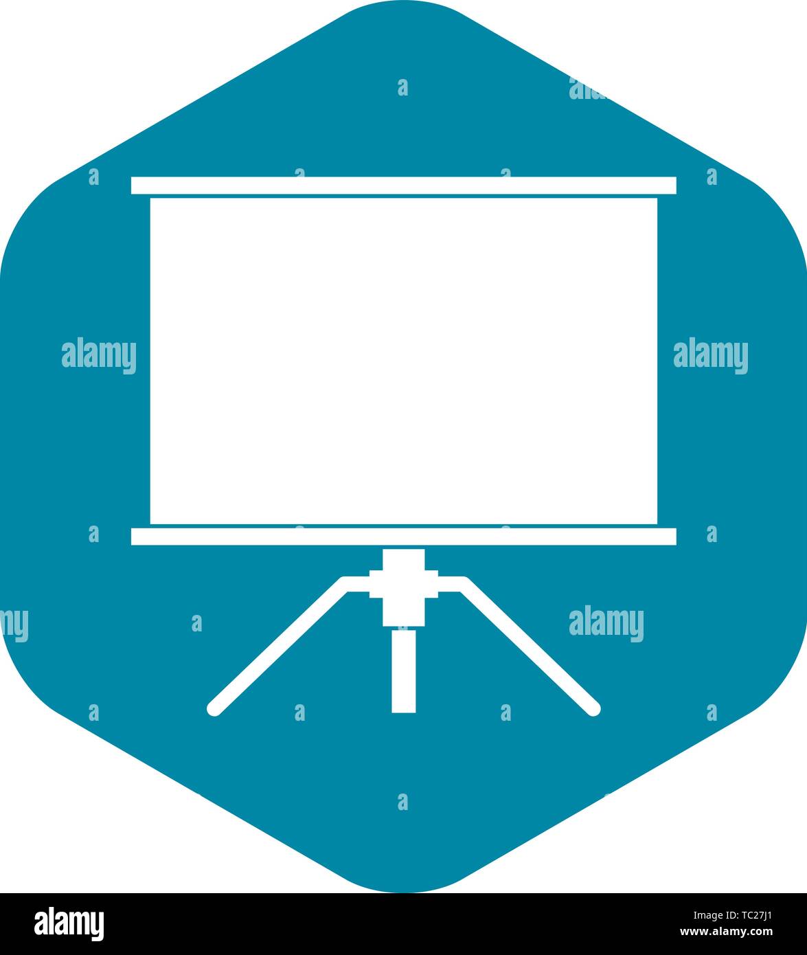 Blank projection screen icon, simple style Stock Vector Image & Art - Alamy