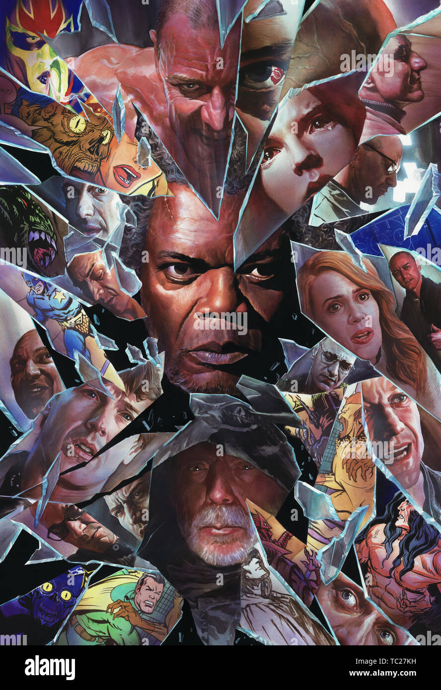 USA. Bruce Willis , James McAvoy and Samuel L. Jackson in the ...