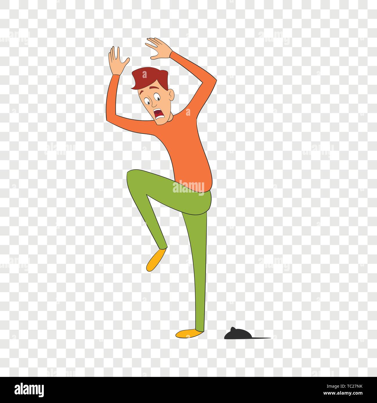 Fear of mice icon, cartoon style Stock Vector Image & Art - Alamy