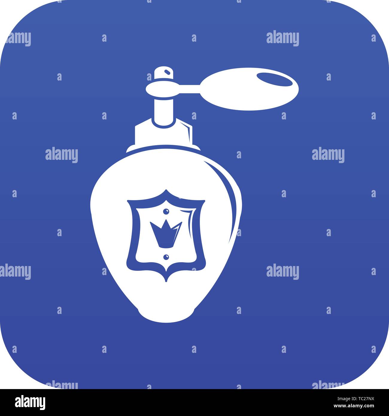 Perfume icon blue vector Stock Vector Image & Art - Alamy