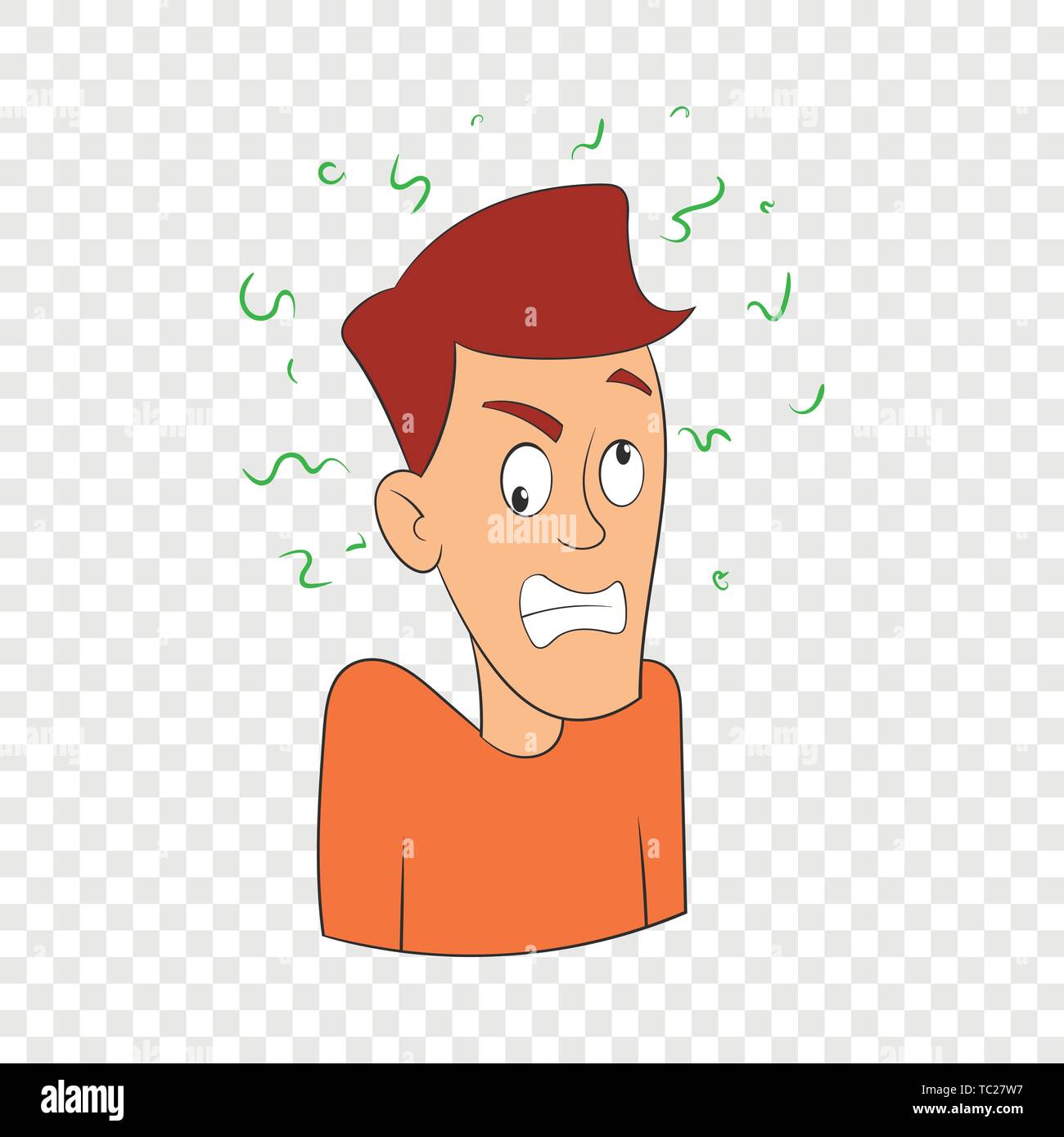 Fear icon, cartoon style Stock Vector Image & Art - Alamy