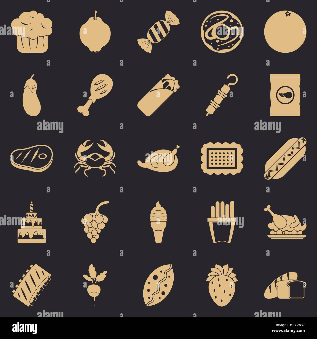 Delicacy basket Stock Vector Images - Alamy