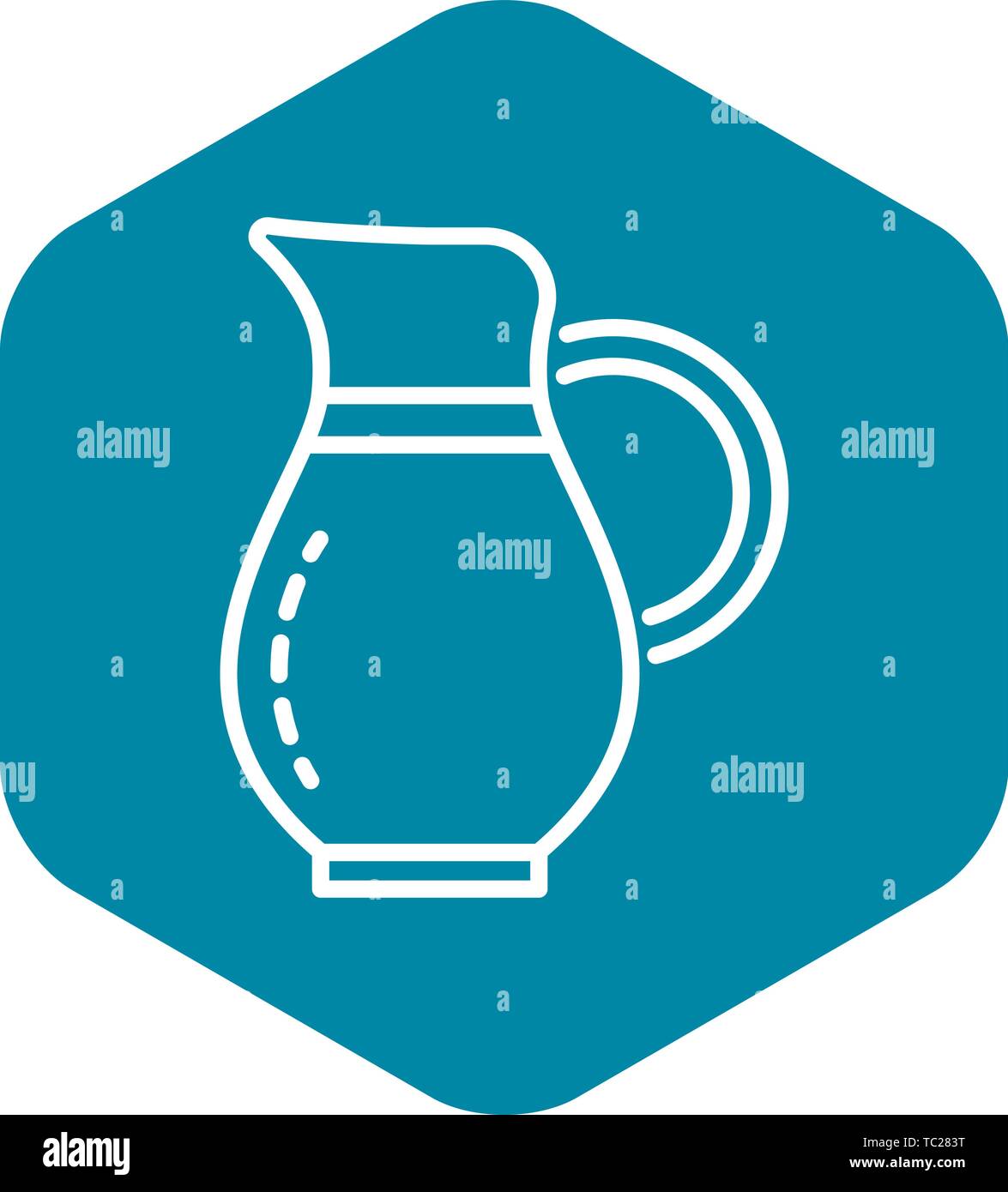 Water jug icon, outline style Stock Vector Image & Art - Alamy
