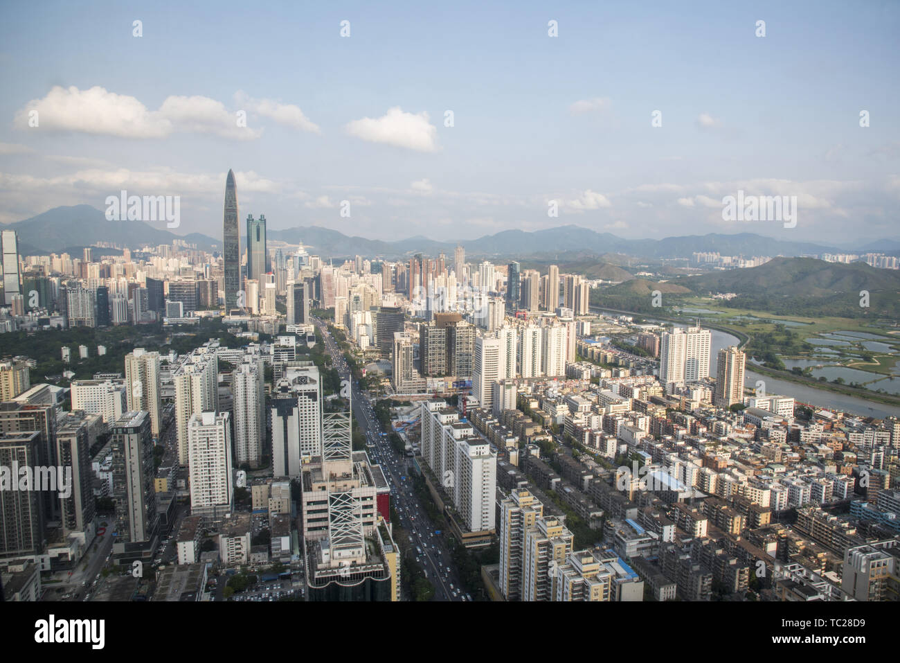 Scenery of urban construction buildings in Shenzhen, China Stock Photo ...