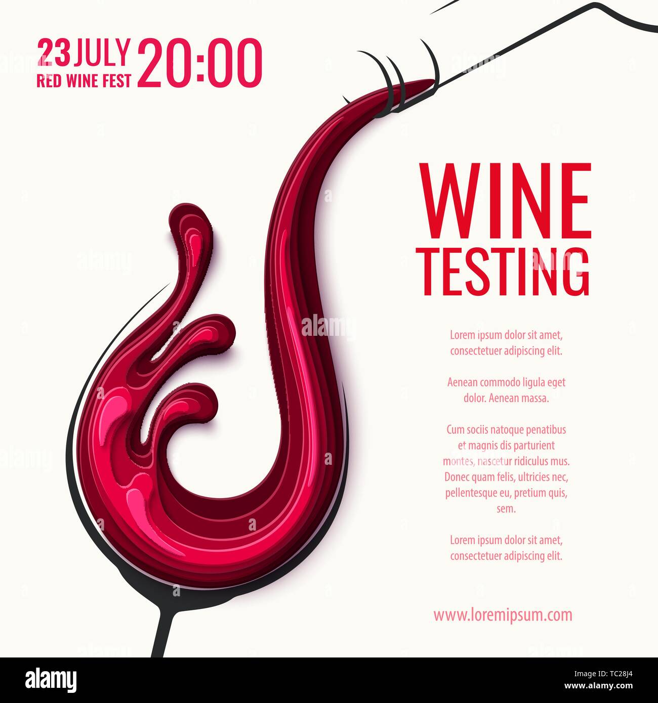 Red wine splash in wine glass with bottle Stock Vector Image & Art - Alamy