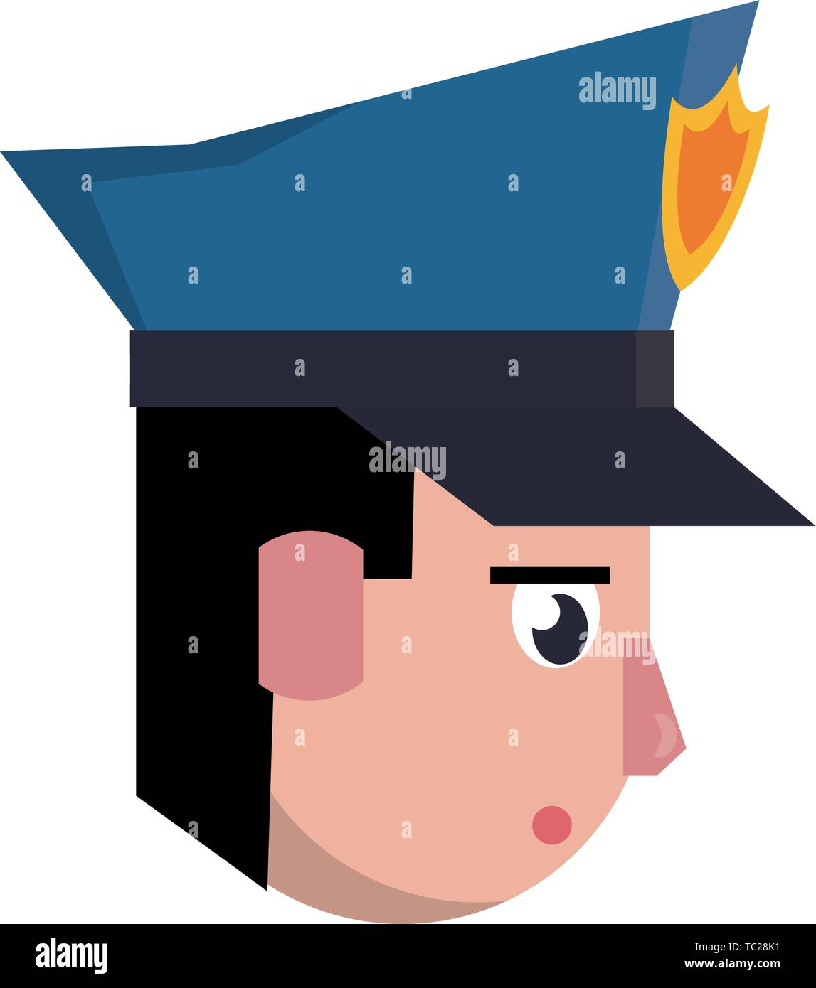 policeman face avatar cartoon character Stock Vector Image & Art - Alamy