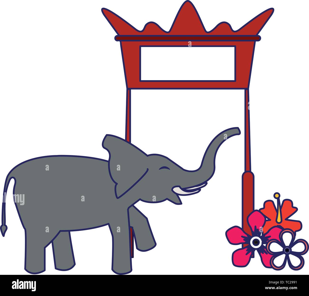 Elephant gate design Cut Out Stock Images & Pictures - Alamy