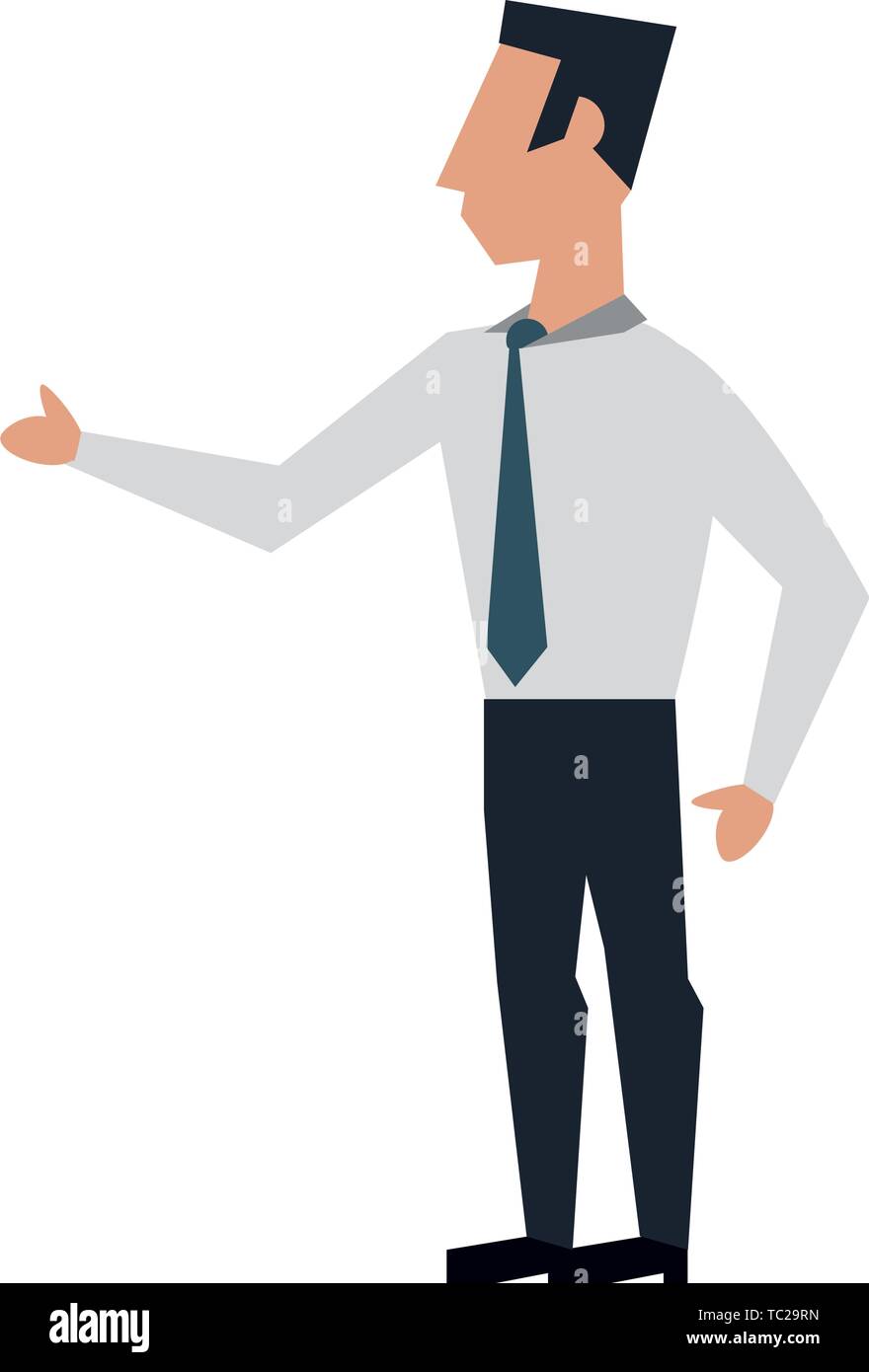 Young successful businessman workplace Stock Vector Images - Alamy