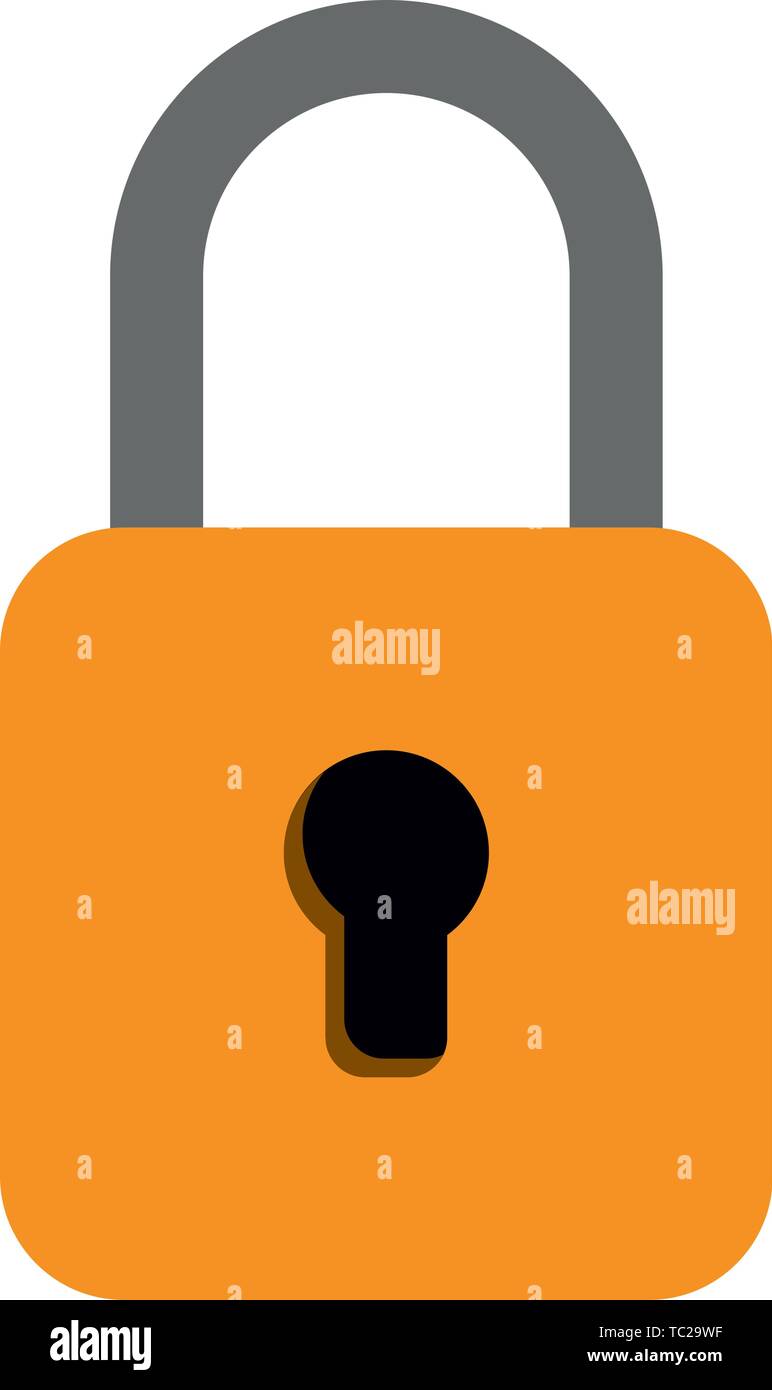 yellow padlock icon cartoon isolated Stock Vector Image & Art - Alamy