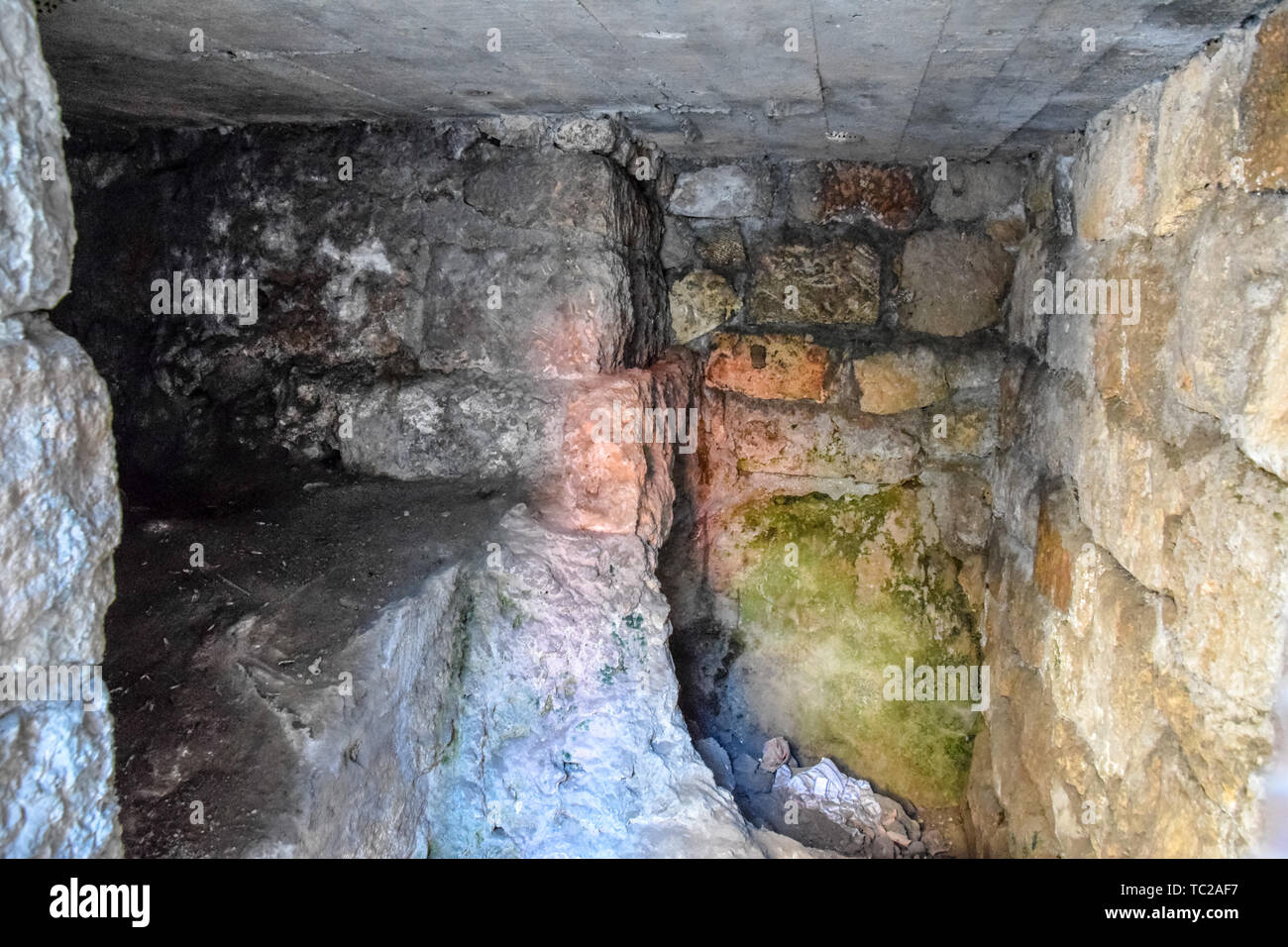 Stones at the entrance to the inside of the building at the gates of ...