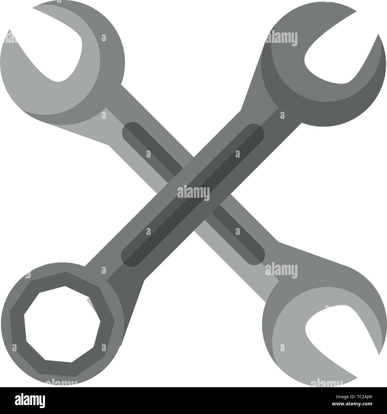 crossed wrenches icon cartoon isolated Stock Vector Image & Art - Alamy