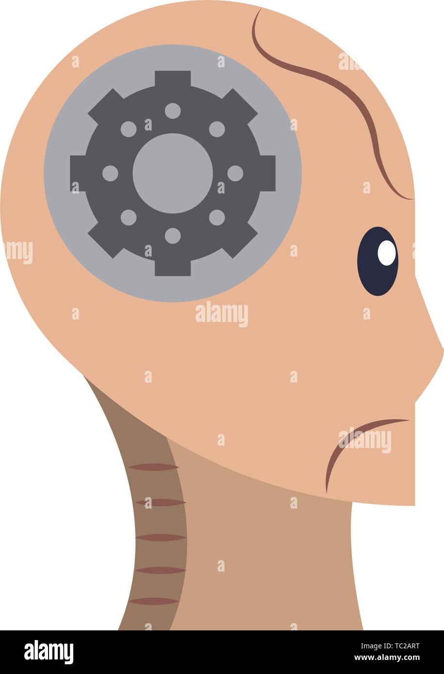 humanoid cyborg avatar cartoon character Stock Vector Image & Art - Alamy