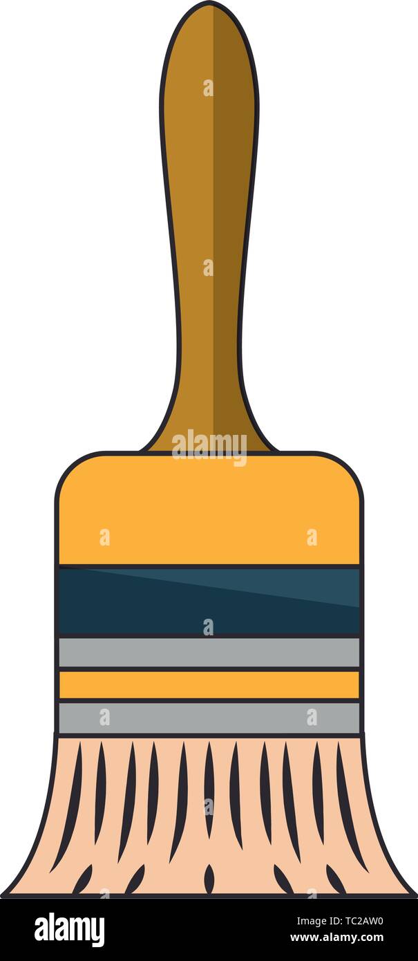 paint brush icon cartoon isolated Stock Vector Image & Art - Alamy