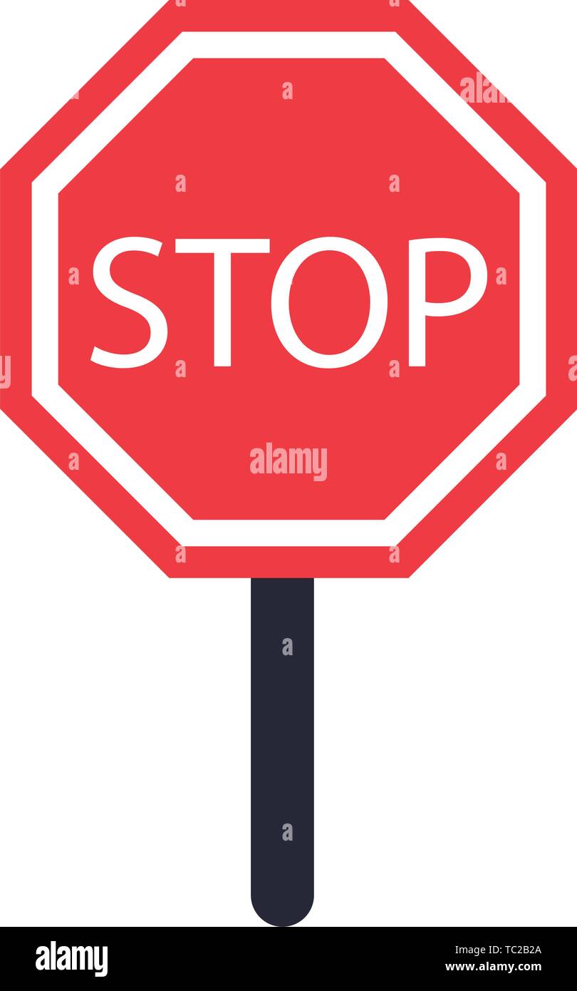 stop sign icon cartoon isolated Stock Vector Image & Art - Alamy
