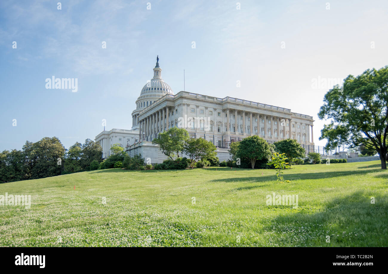 US Capitol building rear view Stock Photo - Alamy