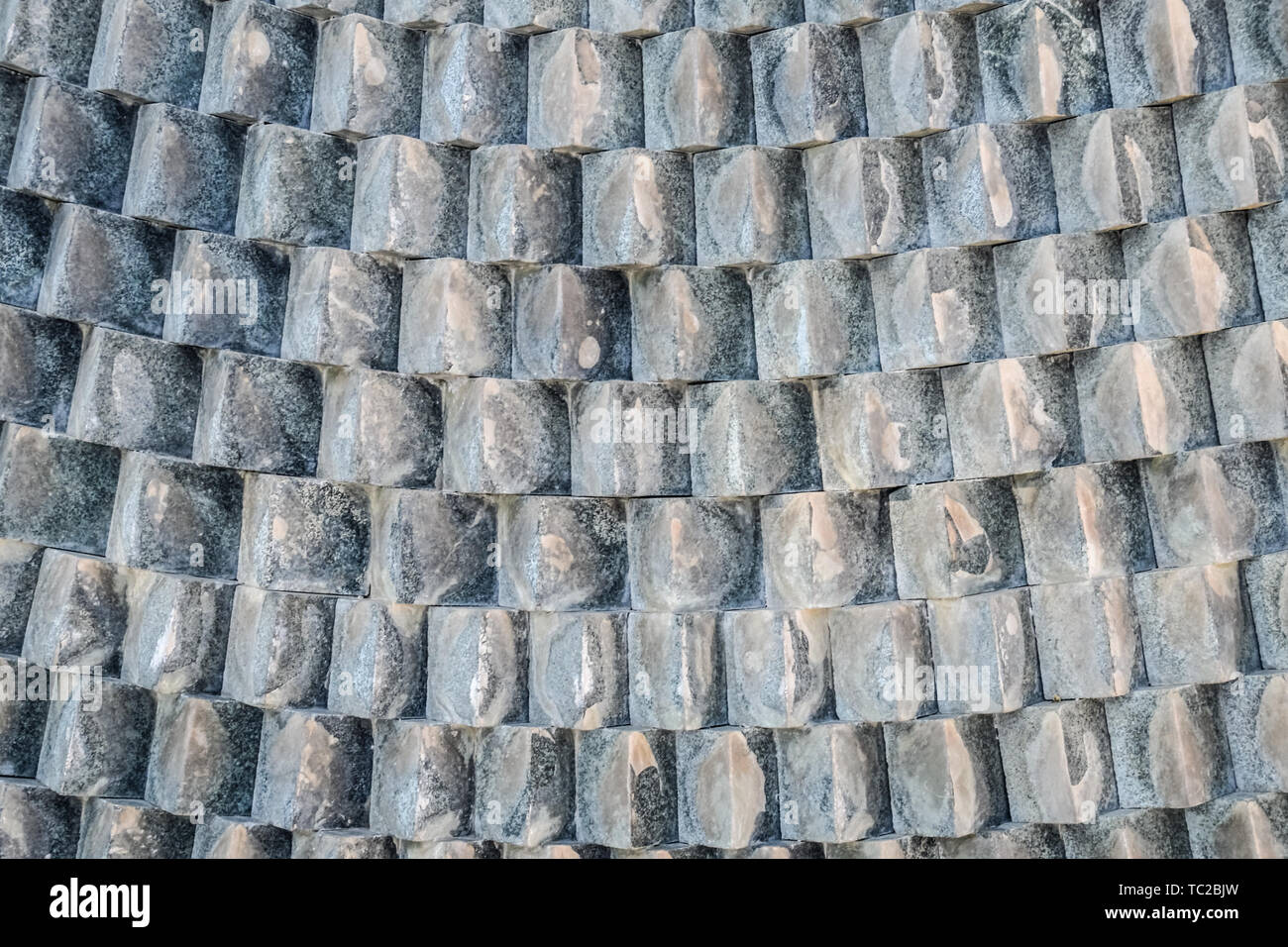 Background texture concrete cubes. Cubes of stone Stock Photo - Alamy