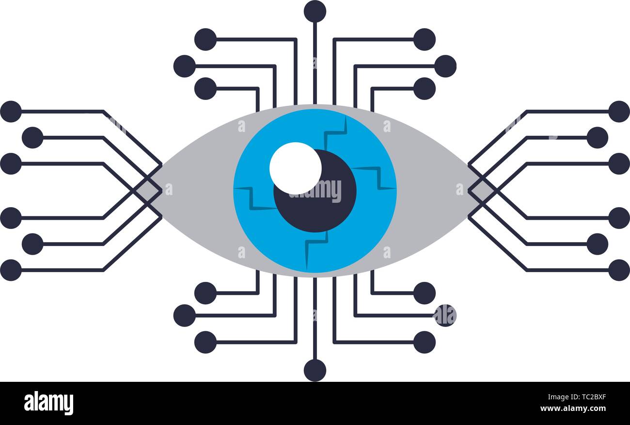 cyborg eye icon cartoon isolated Stock Vector Image & Art - Alamy