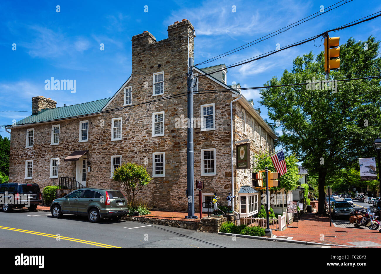 Historic Red Fox Inn and Tavern in Middleburg, Virginia, USA on 15 May ...