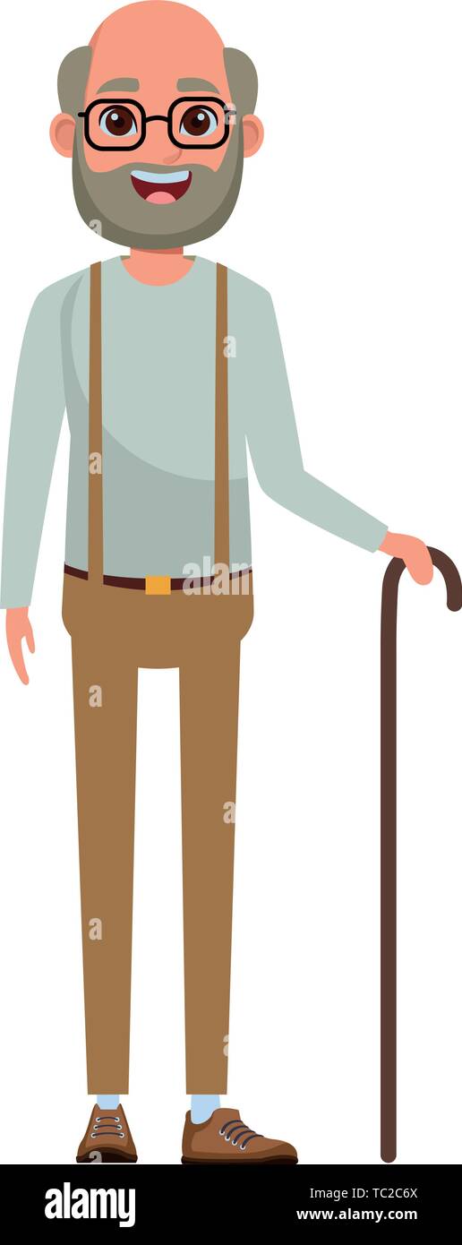 old man avatar cartoon character Stock Vector Image & Art - Alamy
