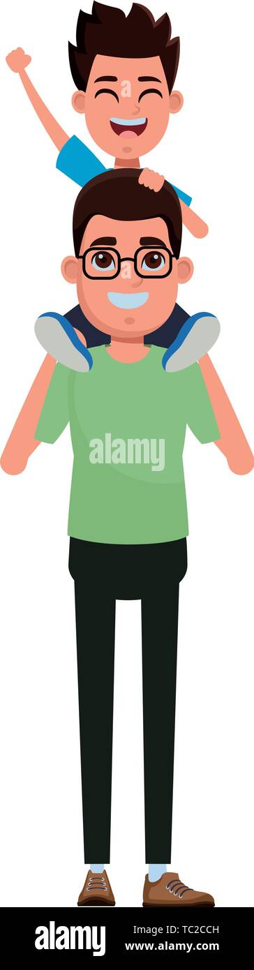 family avatar cartoon character portrait Stock Vector Image & Art - Alamy