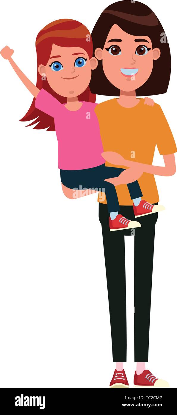 family avatar cartoon character portrait Stock Vector Image & Art - Alamy