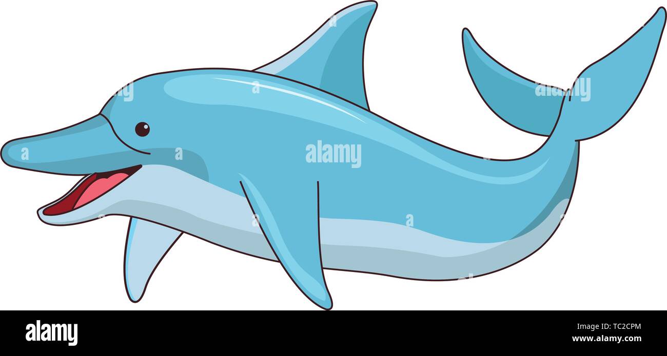 Fish icon waves isolated Stock Vector Images - Alamy