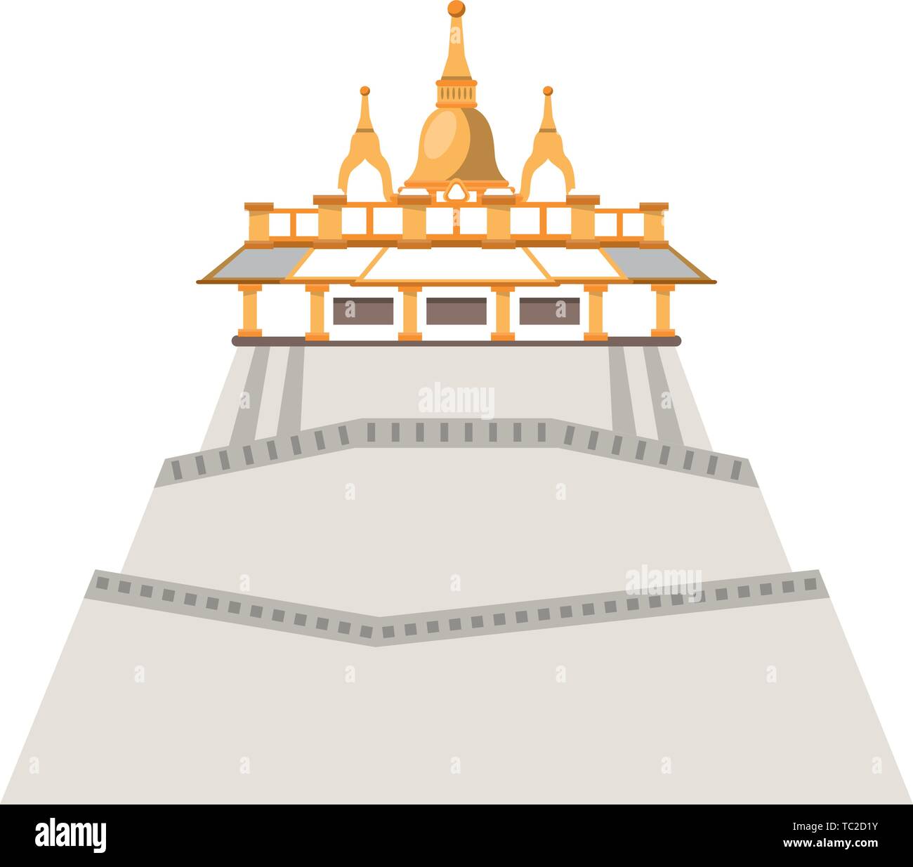 chinese palace icon cartoon isolated Stock Vector Image & Art - Alamy