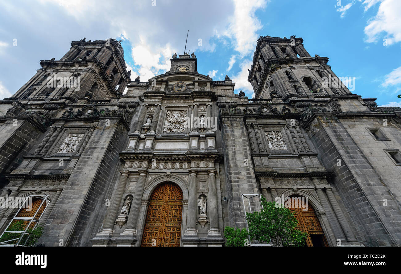 The Metropolitan Cathedral of the Assumption of Mary of Mexico City is ...