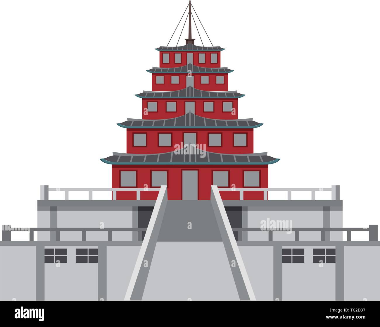 oriental palace icon cartoon isolated Stock Vector Image & Art - Alamy