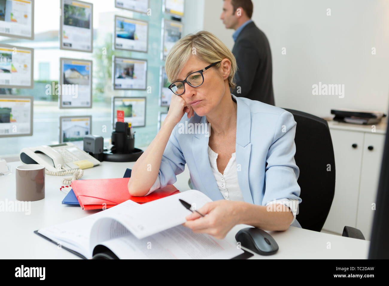 Document flipping hi-res stock photography and images - Alamy