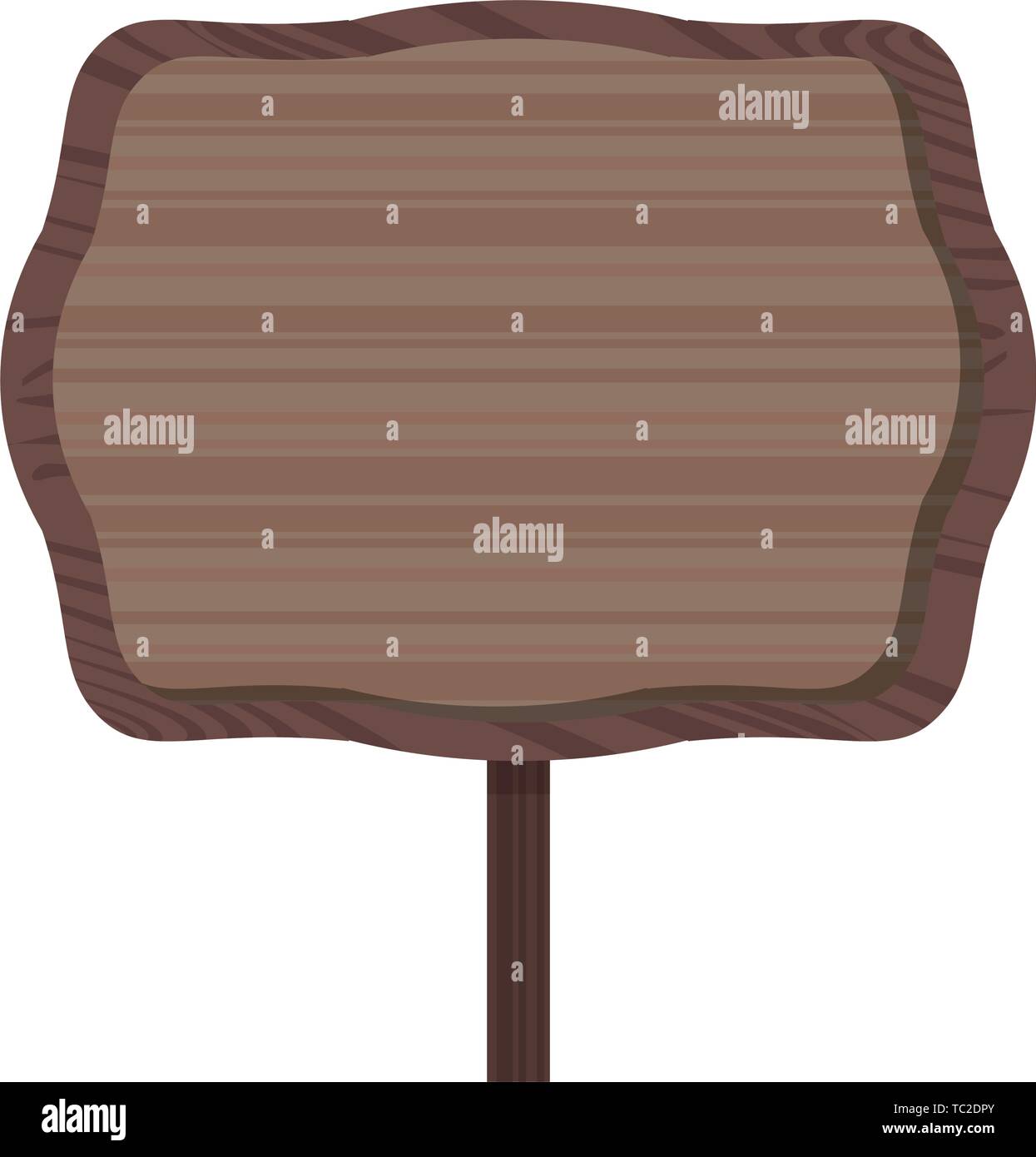 wooden sign icon cartoon isolated Stock Vector Image & Art - Alamy