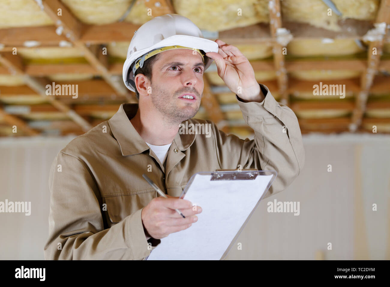 Engineer working tablet pc outdoors hi-res stock photography and images ...