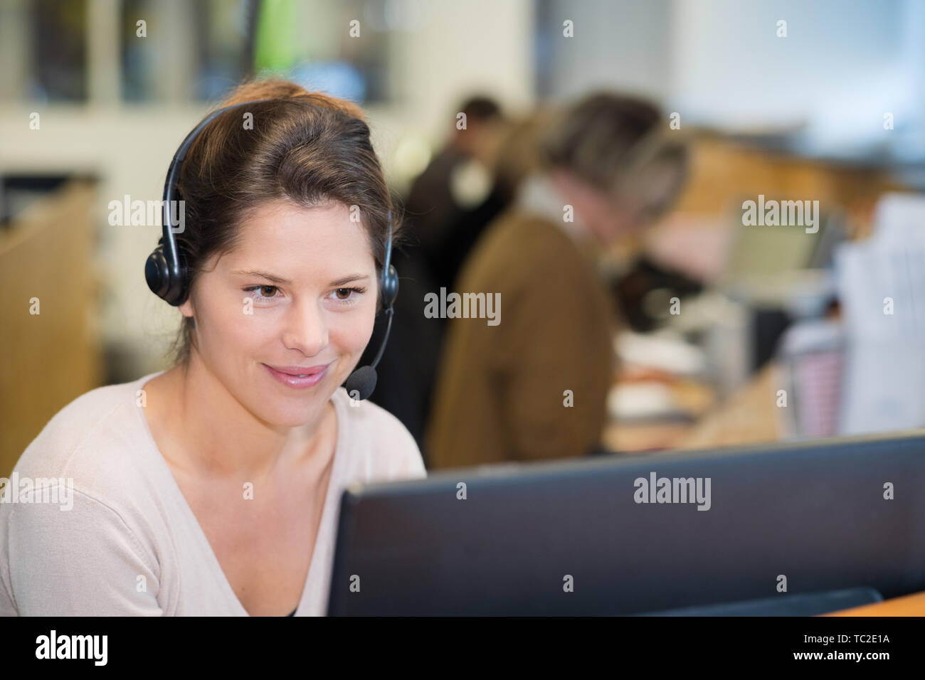 Helpline operator hi-res stock photography and images - Alamy